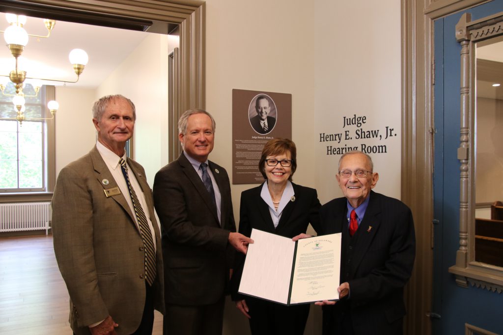 Historic Courthouse Hearing Room Renamed in Judge Henry Shaw’s Honor ...